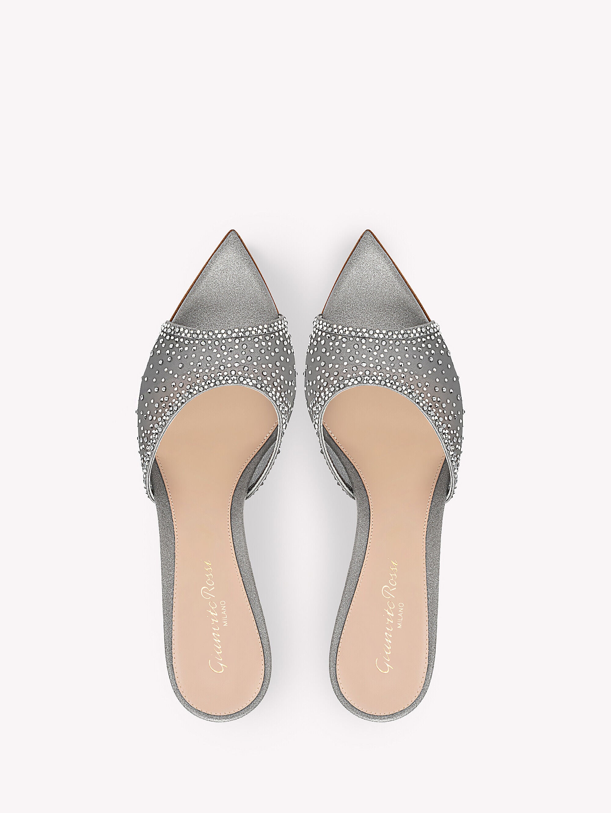 Sandals and Mules RANIA MULE 85 GREY | Gianvito Rossi
